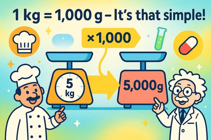 Công cụ đổi Kilogram sang Gram - JetCalculator