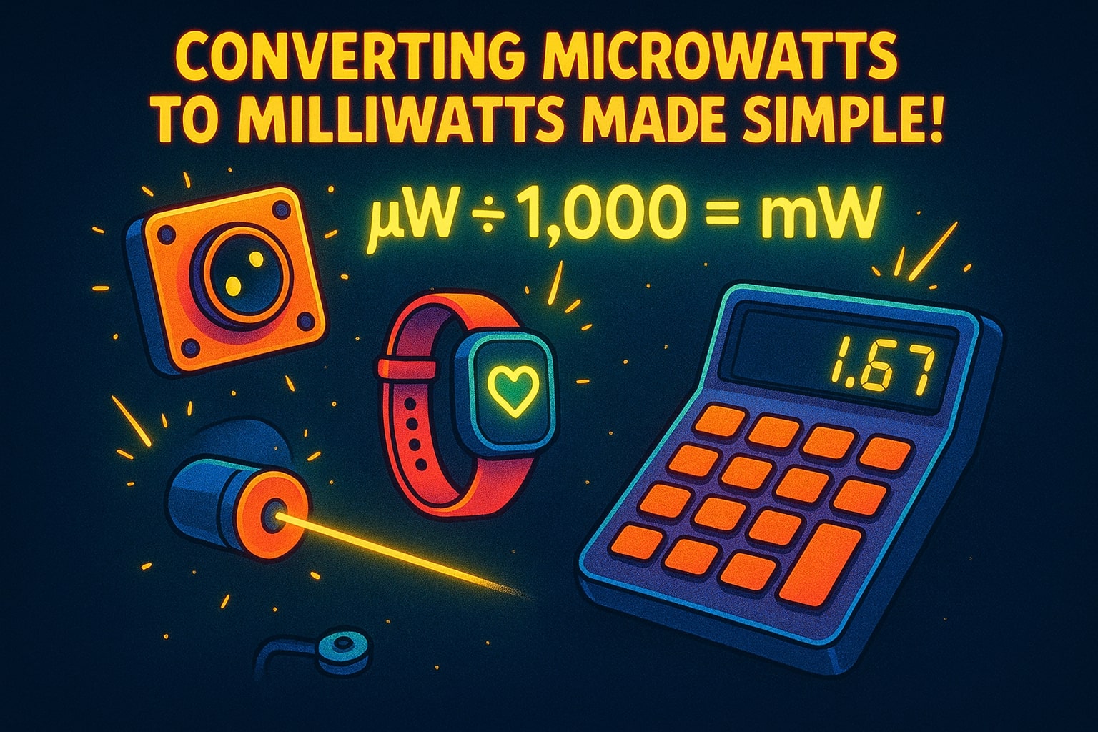 Bộ Chuyển Đổi Microwatt sang Milliwatt - JetCalculator