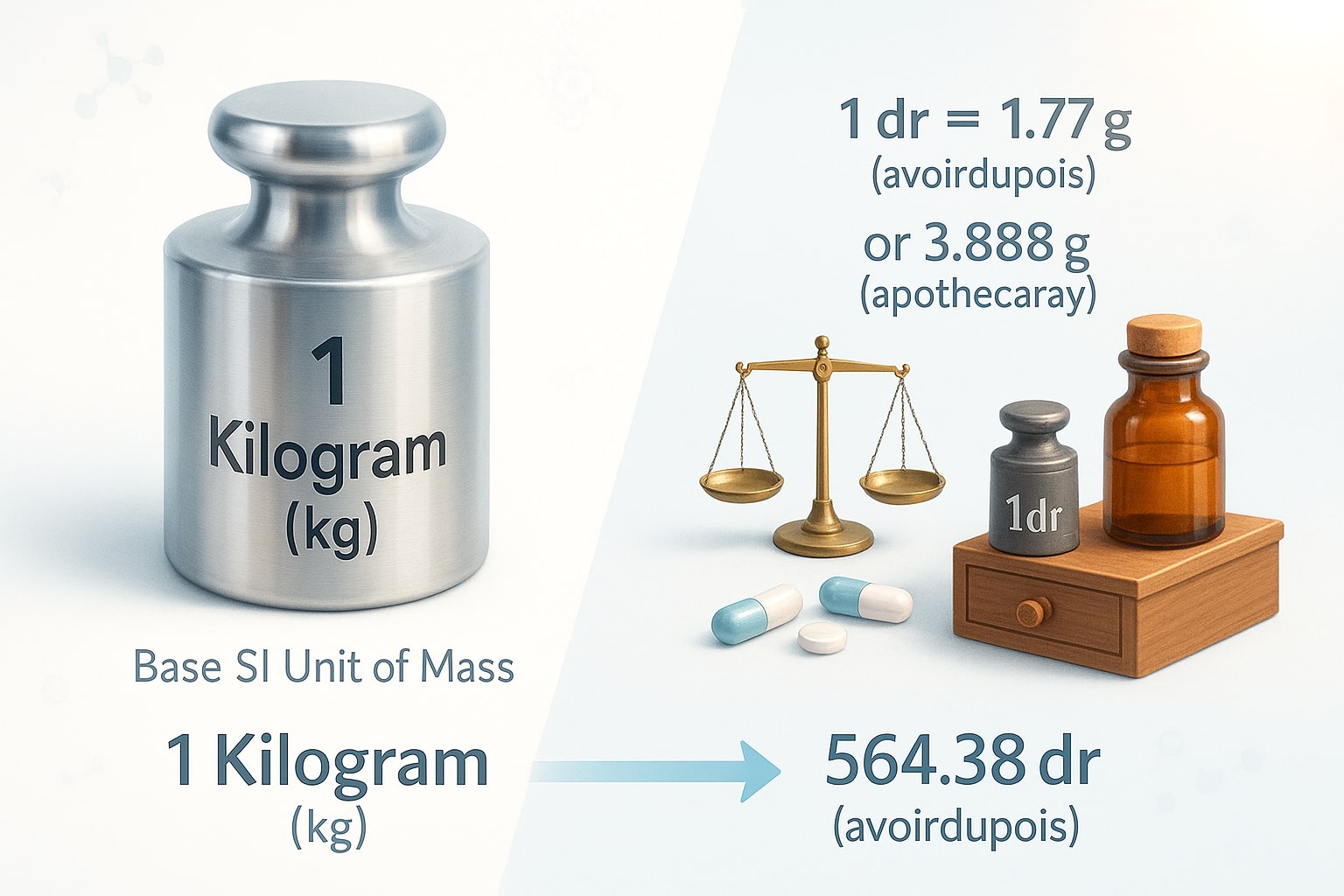 Công cụ chuyển đổi Kilogram sang Dram - JetCalculator