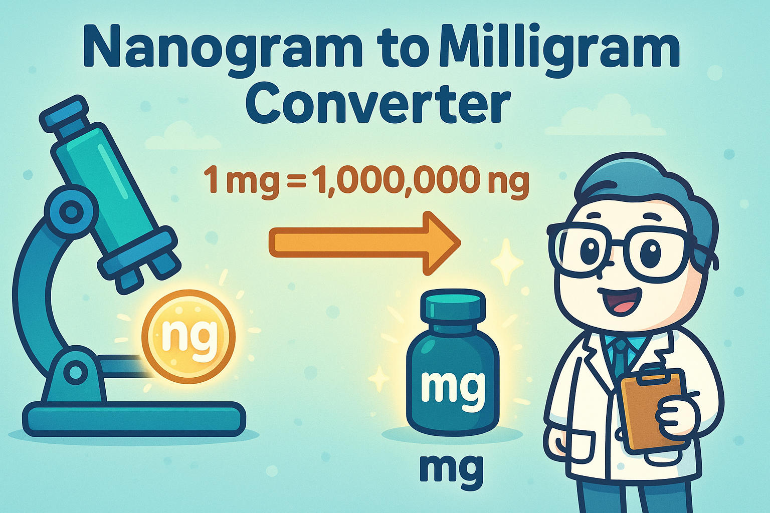Công Cụ Chuyển Đổi Nanogram Sang Milligram - JetCalculator