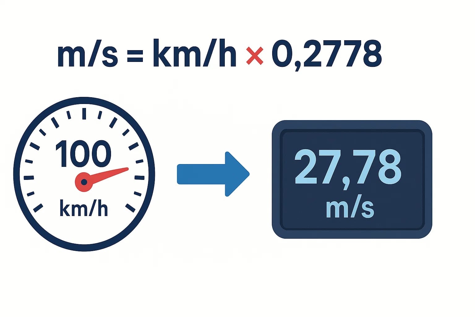 chuyển đổi km/h sang m/s - JetCalculator